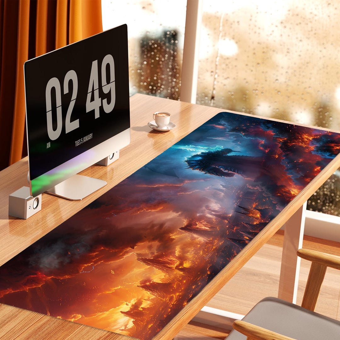 Gaming Desk Mat | Lightbringer Blade | Extended Mouse Pad - Etsy