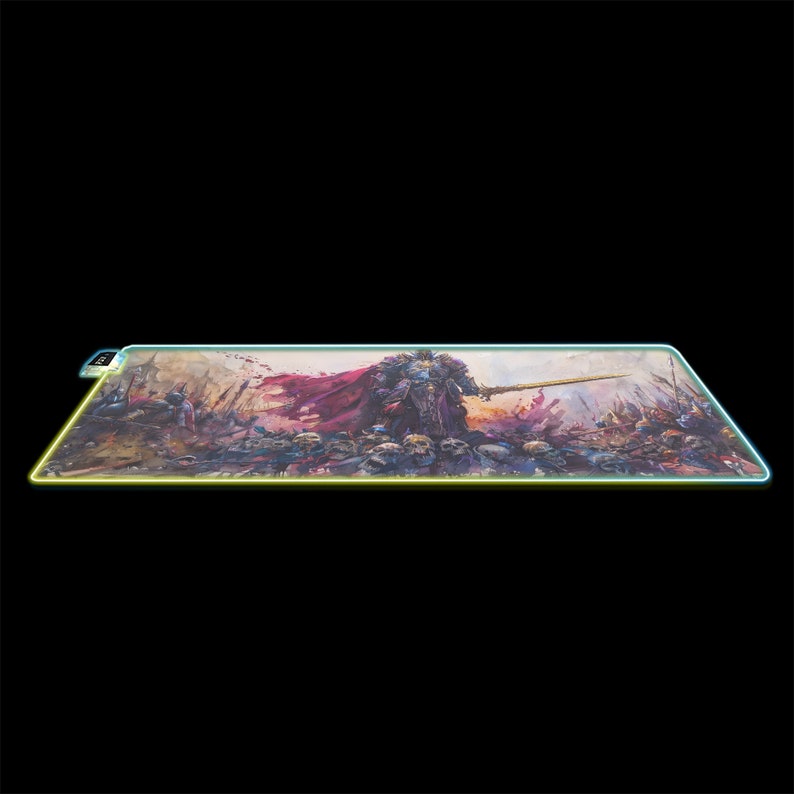 Paladin Prowess 2 - LED Gaming Desk Mat - Etsy