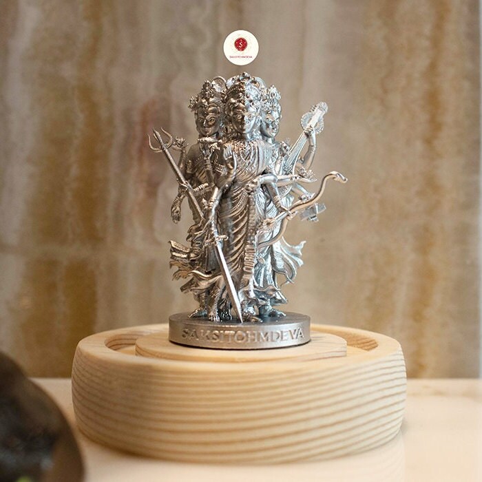 Tridevi Statue, Lakshmi Parvati Saraswati , Hindu God, Prayer, Feminine ...
