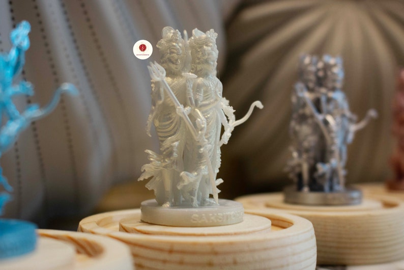 Tridevi Statue, Lakshmi Parvati Saraswati , Hindu God, Prayer, Feminine ...