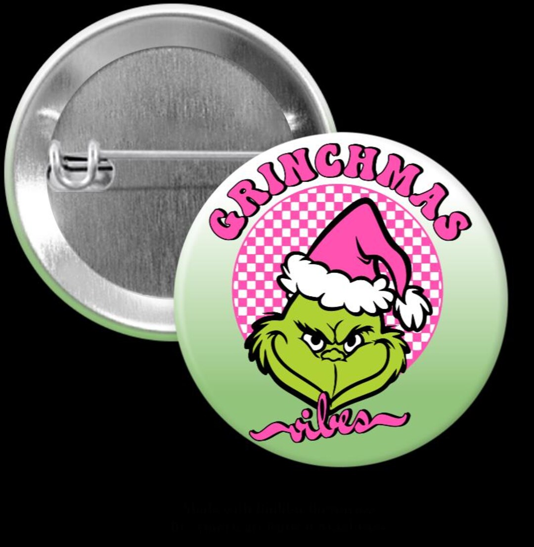 Grinch Grinchmas Whoville Christmas Pin Back Buttons - Etsy UK