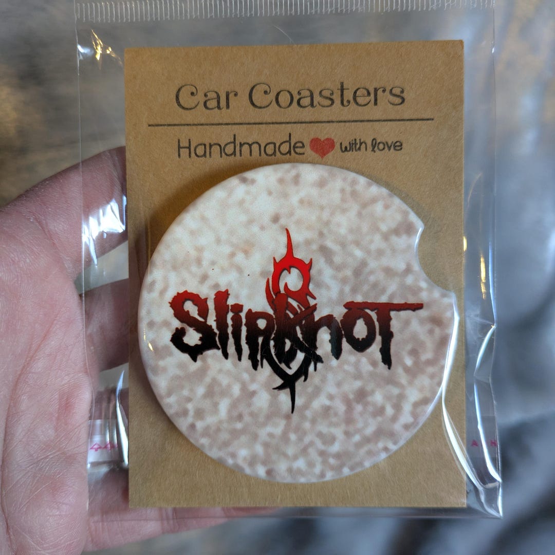 Slipknot Heavy Metal Car Coasters, Ceramic With Cork Bottom - Etsy