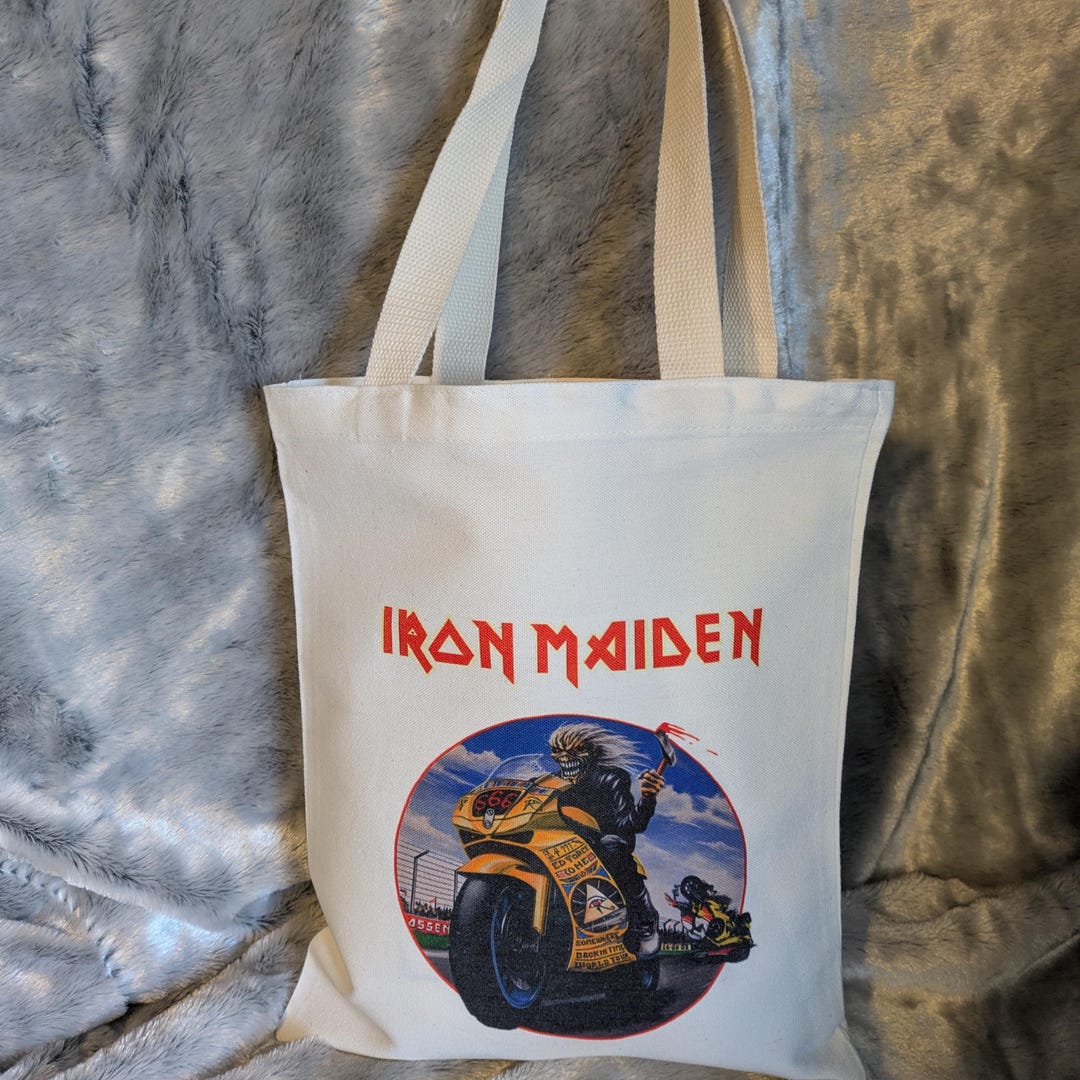 Iron Maiden Tote Bags, Somewhere in Time Event Art, Canvas Bag 12x14 - Etsy