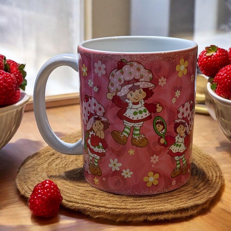 Strawberry Mugs - Etsy