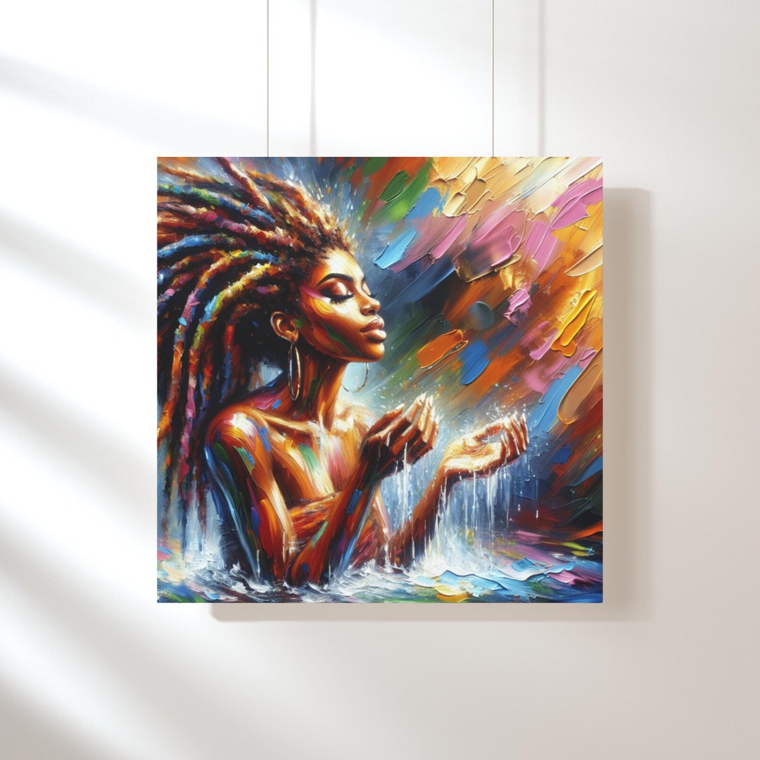 Black Art Canvas Print: African American Heritage & Resilience Wall ...