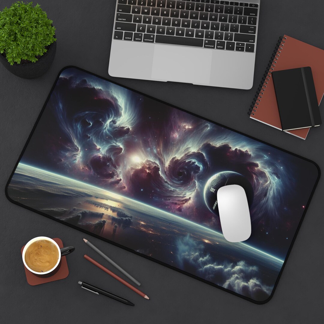 Gaming Desk Pad - Space Exploration Desk Mat - Gamer Holiday Gift ...