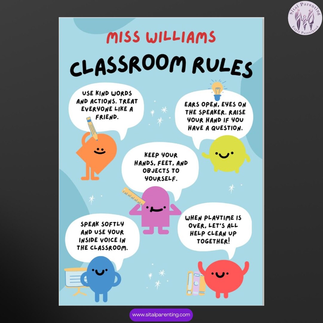 Personalized Classroom Rules Posters - Fun & Engaging Designs for K-5 ...