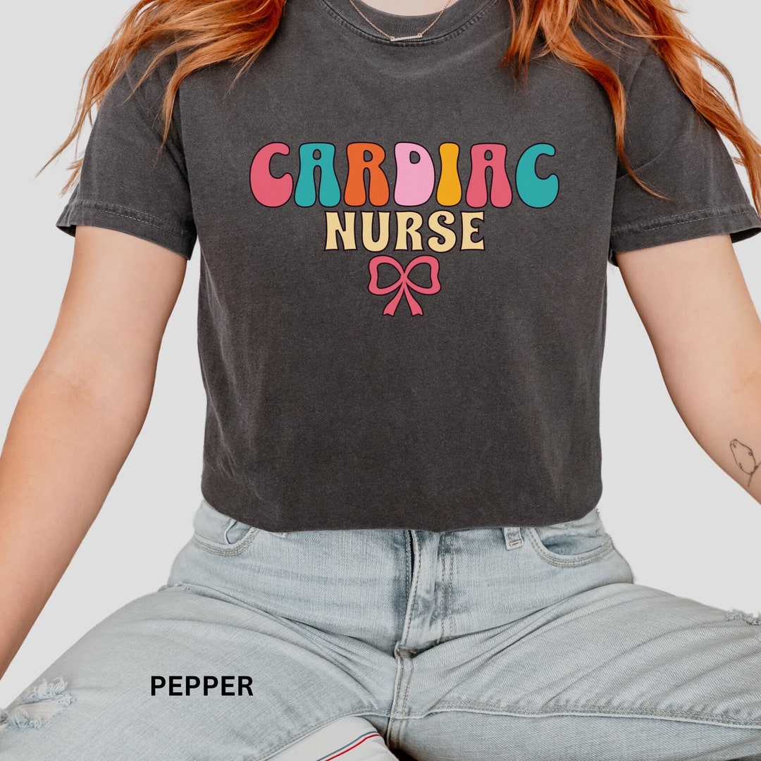 Cardiac Nurse Shirt for Women, Coquette Nurse Tshirt, Cardiac Nurse ...