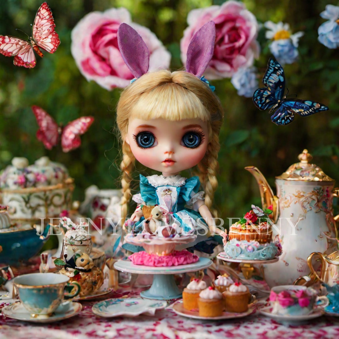 Alice in Wonderland, Blythe Doll Digital Art, Doll Art, Digital ...