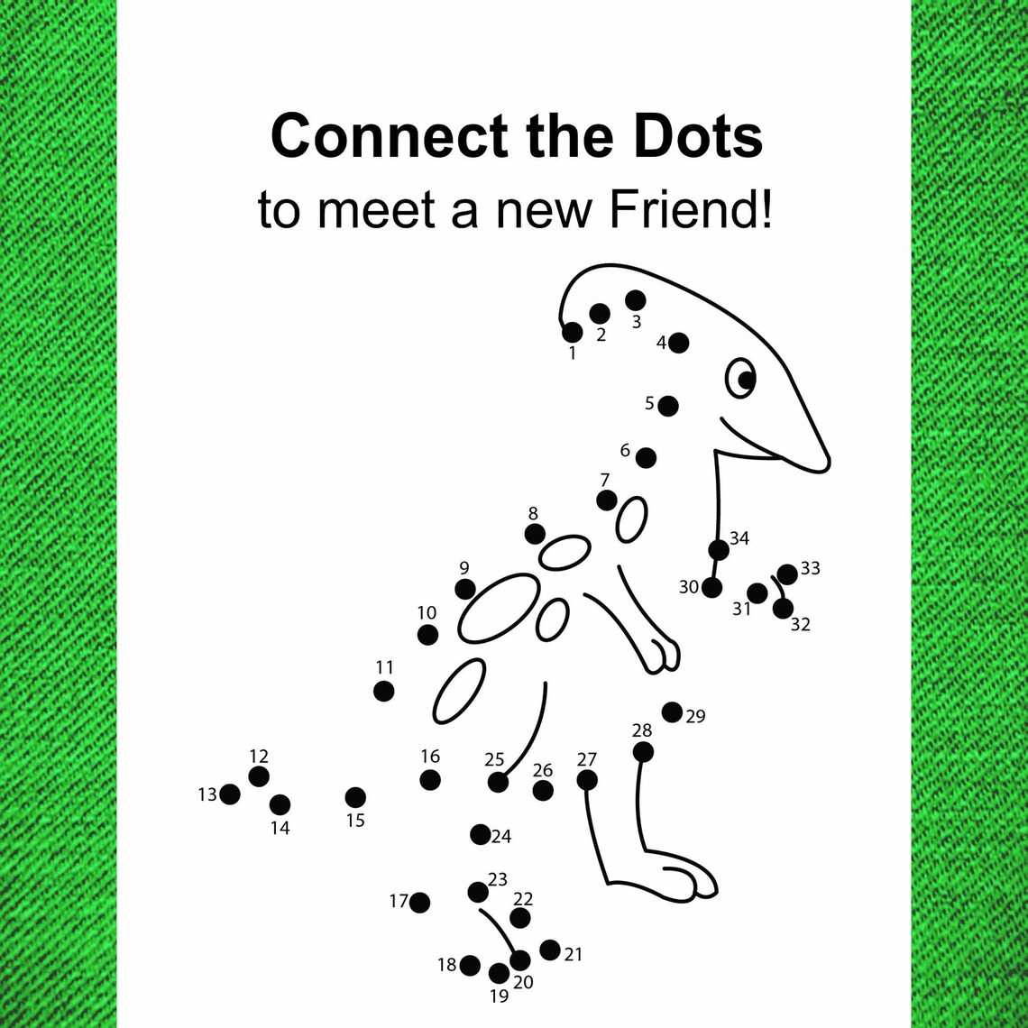 Dinosaur Connect the Dots Printable Dot to Dot Activity Pages for Kids ...