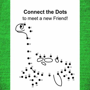 Dinosaur Connect the Dots Printable Dot to Dot Activity Pages for Kids ...