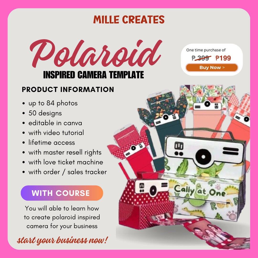 Ultimate Bundle: Printable Educational Flash Cards Polaroid Camera ...