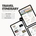 Travel Itinerary Template I Printable Travel Guide I Customizable ...
