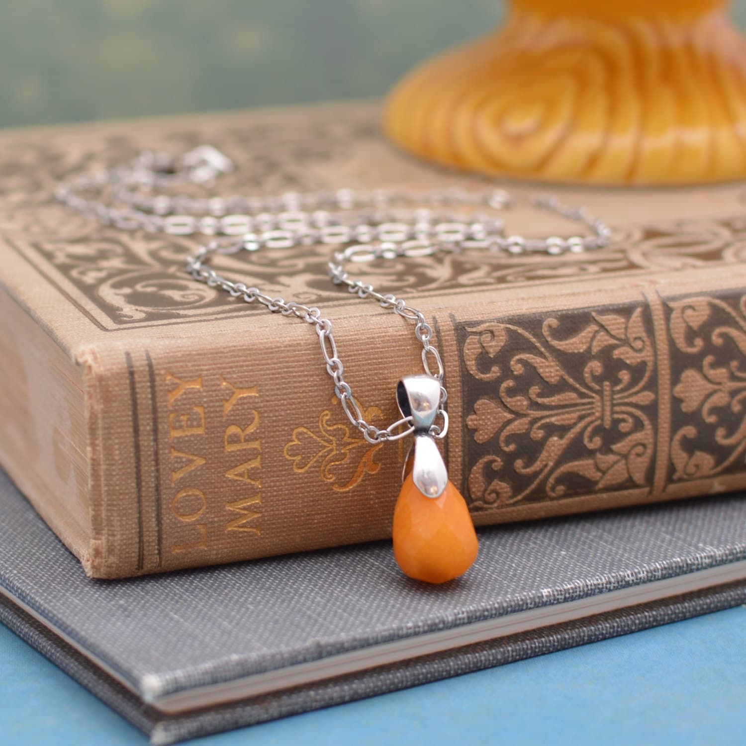 Yellow Jade Pendant Necklace - Etsy