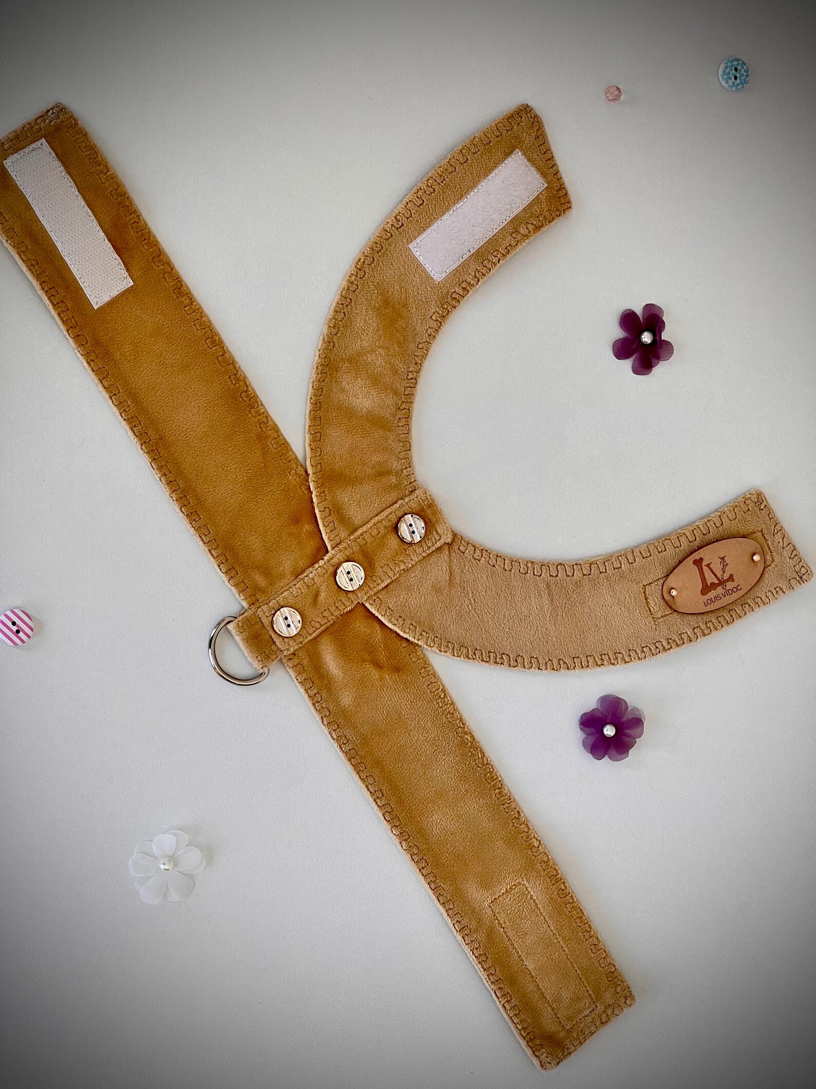 Dog Harness Velor Velcro / Harness for Walks / Harness Collar for Dog ...