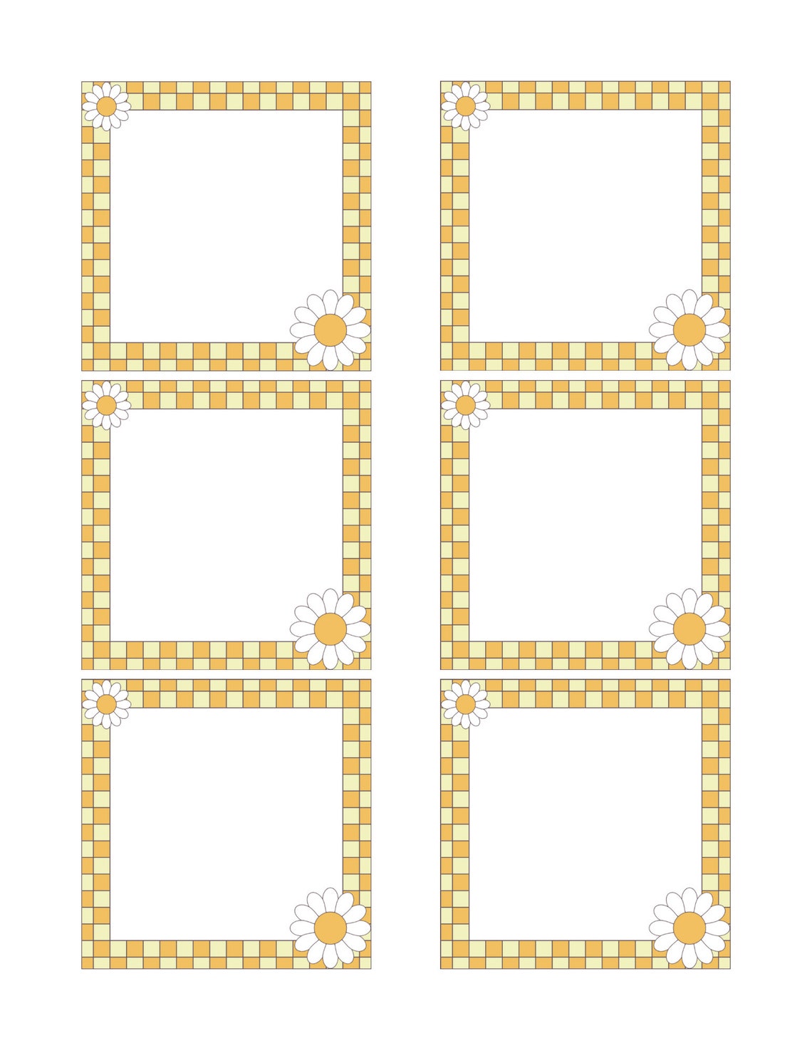 DAISY RETRO Printable Memopad Notepad Digital Notepad Printable - Etsy