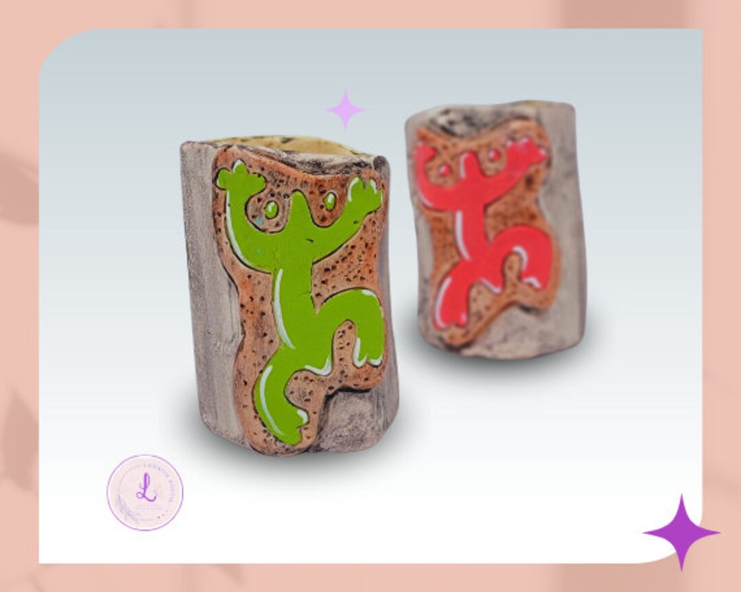 Coqui Taino Puerto Rico Ceramic Pencil Holder Handmade Pen Pencil Brush ...