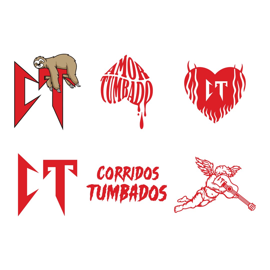 Corazon Tumbado, Corridos Tumbados SVG, CT Svg, Amor Tumbado Png, Svg ...