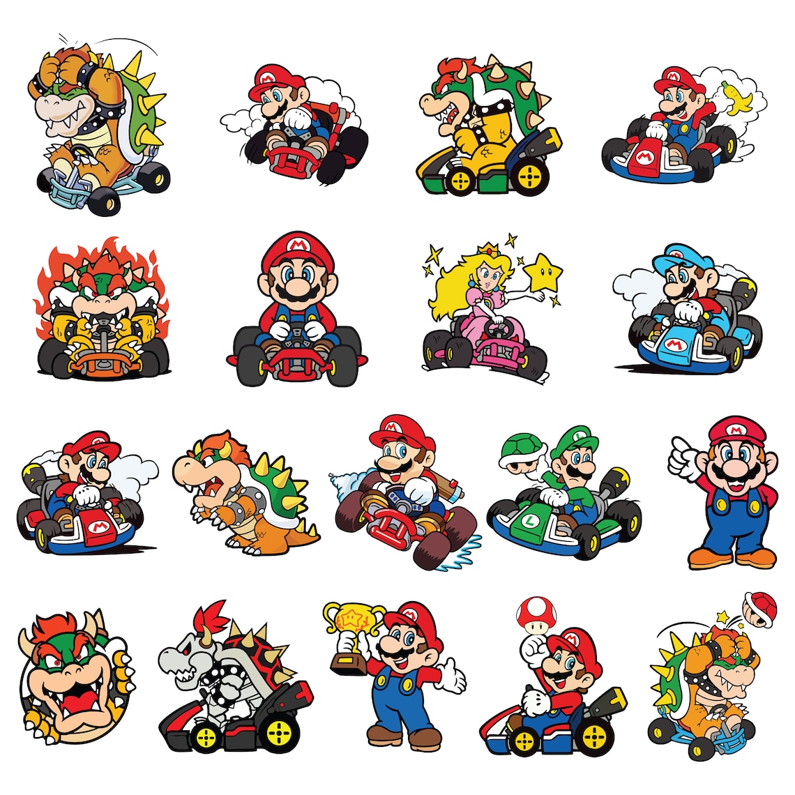 Super Mario SVG Bundle for Cricut and Sublimation, Mario Cut Files ...