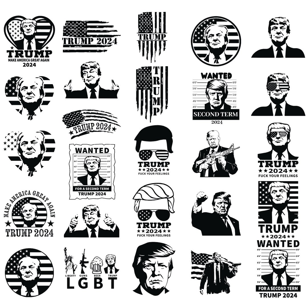 Trump 2024 Svg Bundle,presidential Election,trump Mug Shot,presidential ...