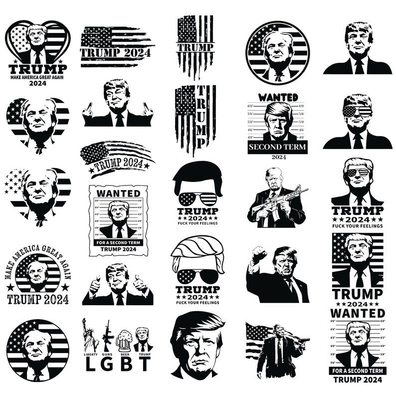 Trump 2024 Svg Bundle,presidential Election,trump Mug Shot,presidential ...