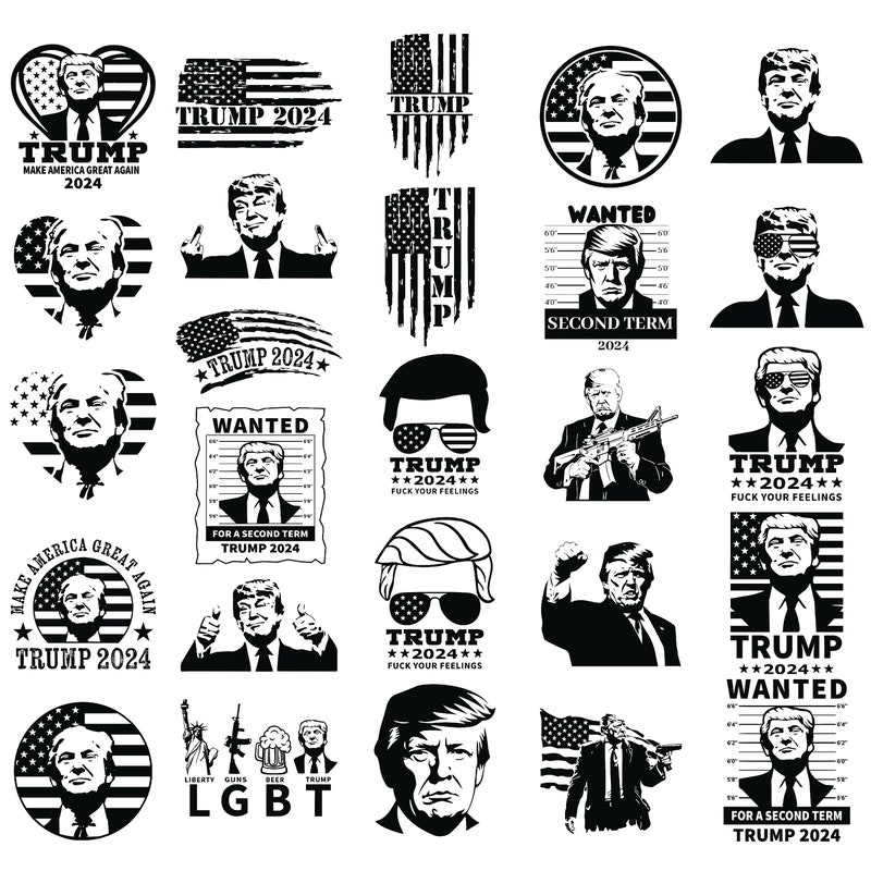 Donald Trump Outline - Etsy