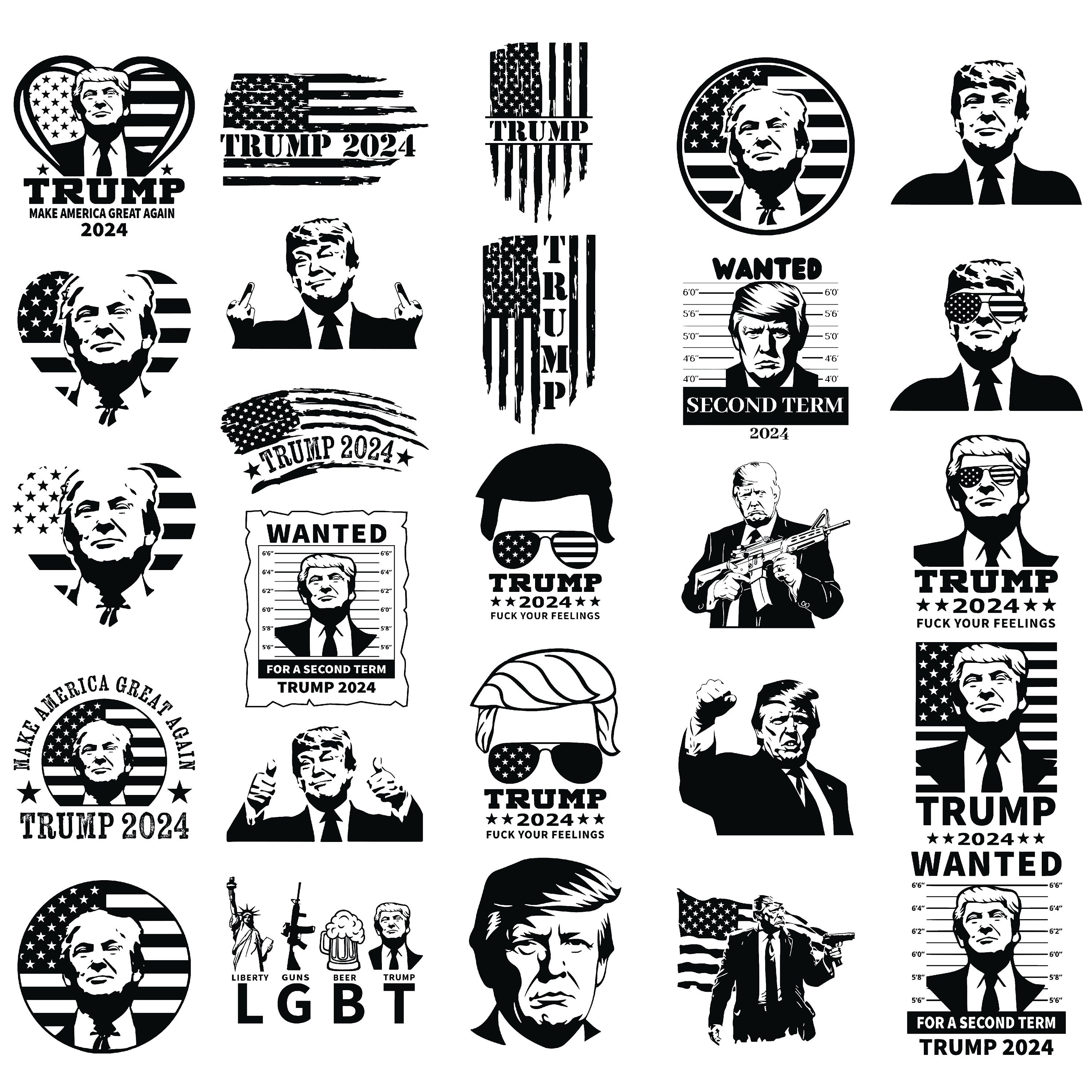 Trump 2024 Svg Bundle,presidential Election,trump Mug Shot,presidential ...