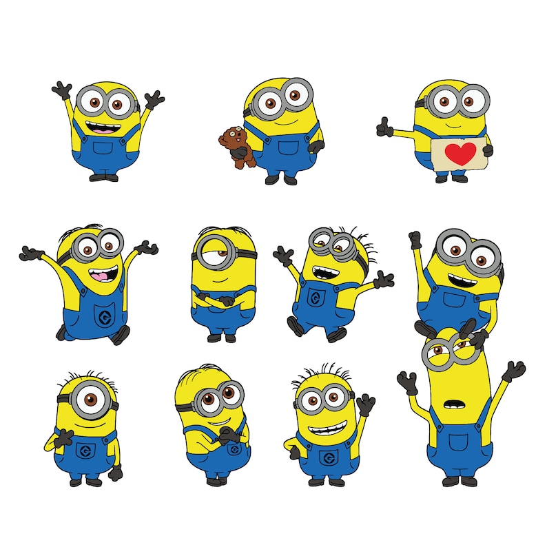 Mega Minions Svg Bundle, Minions Png, Minions Clipart, Despicable Svg ...