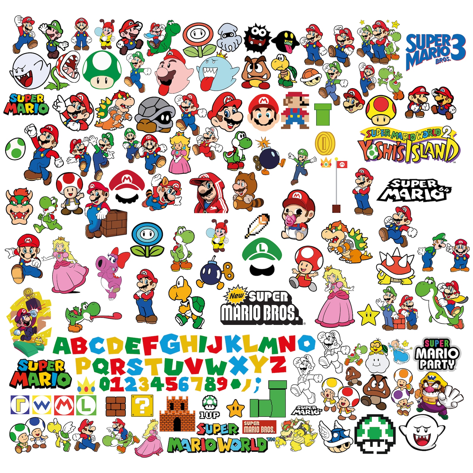 Super Mario SVG Bundle for Cricut and Sublimation, Mario Cut Files ...