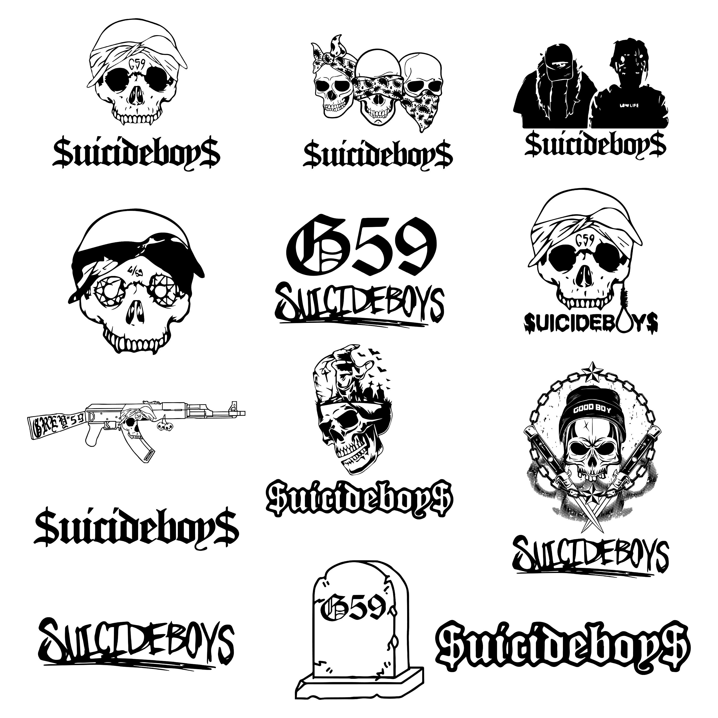 Suicide Boys Decals SVG PNG Design Bundle, Suicide Boys Svg Bundle ...
