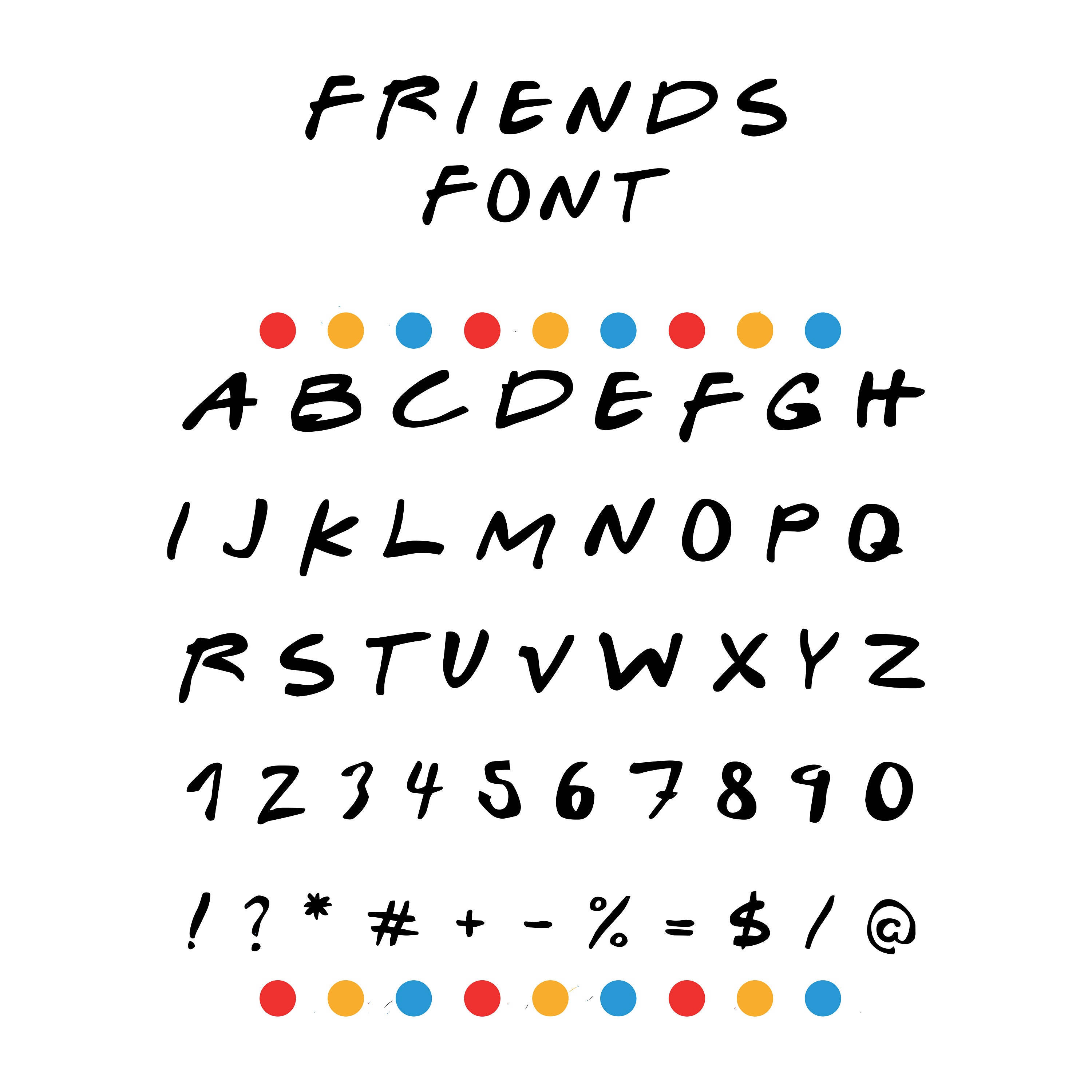Friends Font, Friends Font for Cricut, Friends Font SVG, Cricut Font ...
