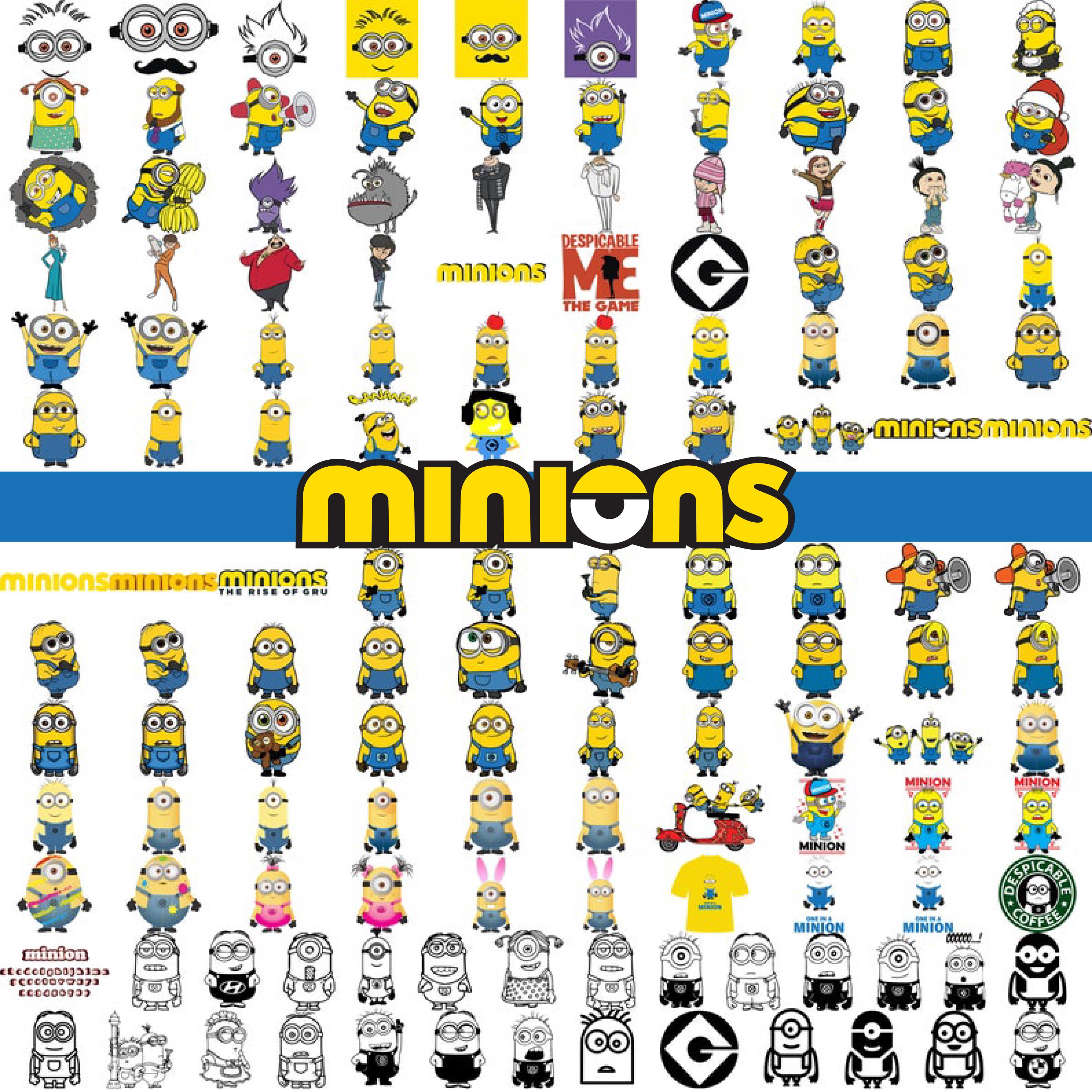 Mega Minions Svg Bundle, Minions Png, Minions Clipart, Despicable Svg ...