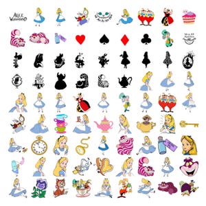 Alice in Wonderland SVG Bundle, Princess Svg & Png Files for Cricut ...
