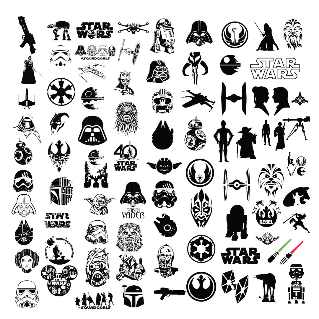 Star Wars Svg Bundle, Star Wars Files, Star Wars Cut Files, Darth Vader ...