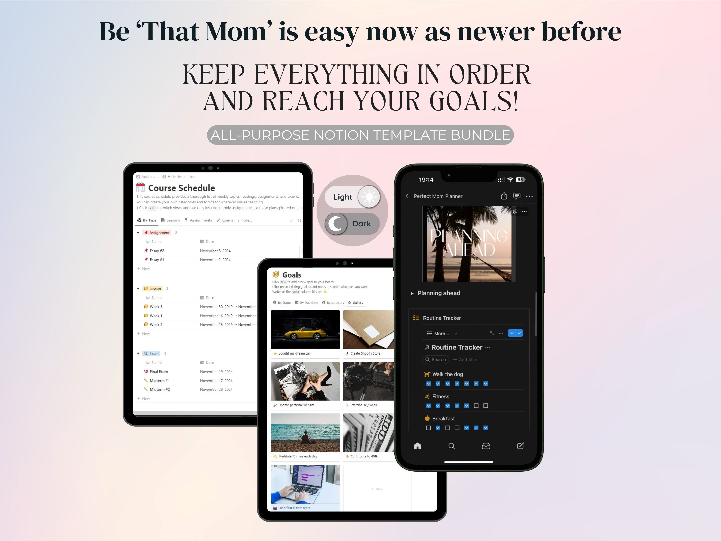 Notion Template, Ultimate Mom Digital Planner, Master Resell Rights PLR ...