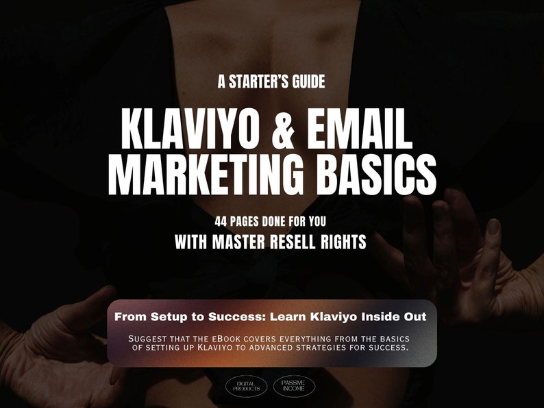 A Starter's Guide to Klaviyo & Email Marketing, Email Marketing PLR Course Ebook Mmr, MRR Email ...