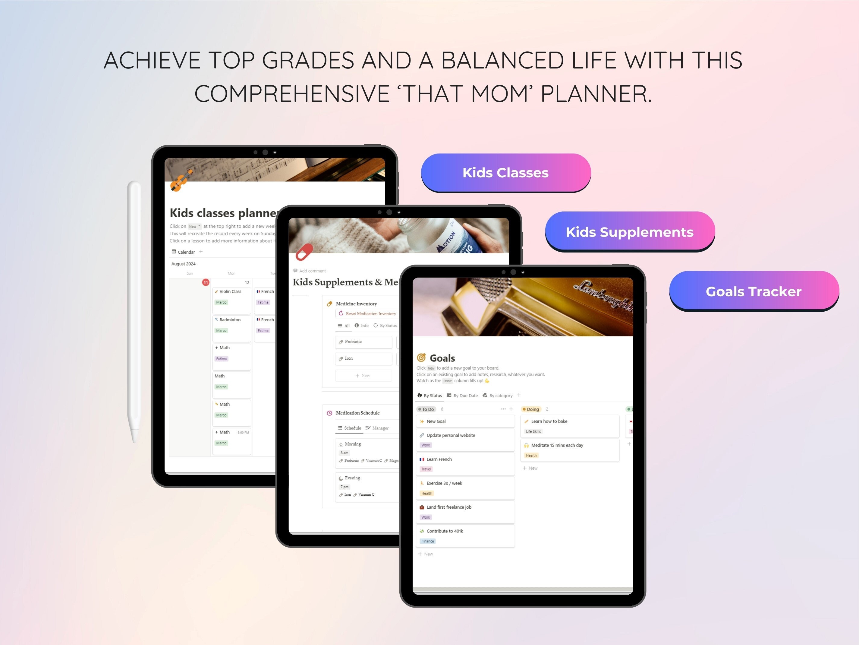 Notion Template, Ultimate Mom Digital Planner, Master Resell Rights PLR ...