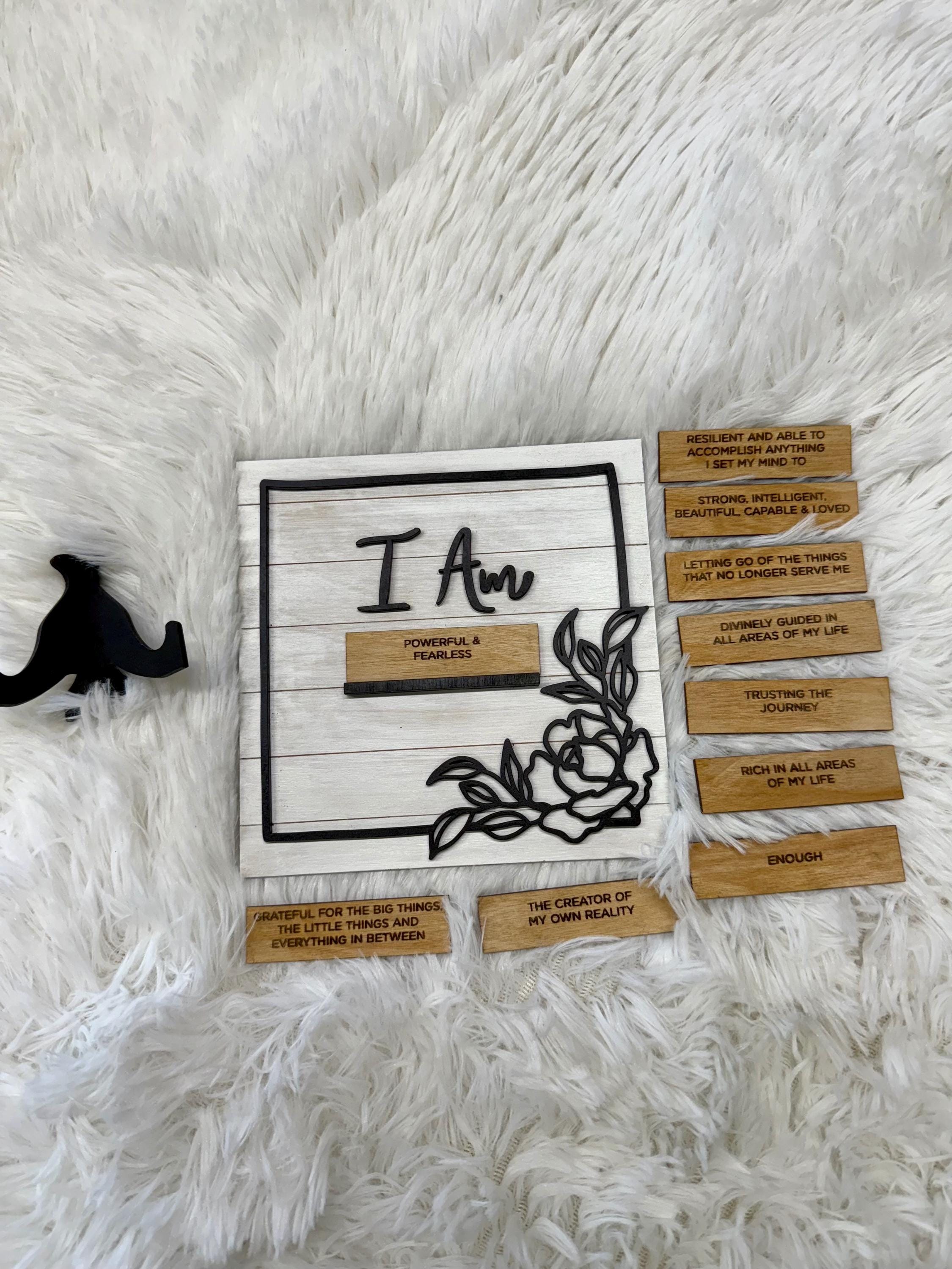 Positive Affirmation Desktop/shelf Sign With Easel, Daily Encouragement ...
