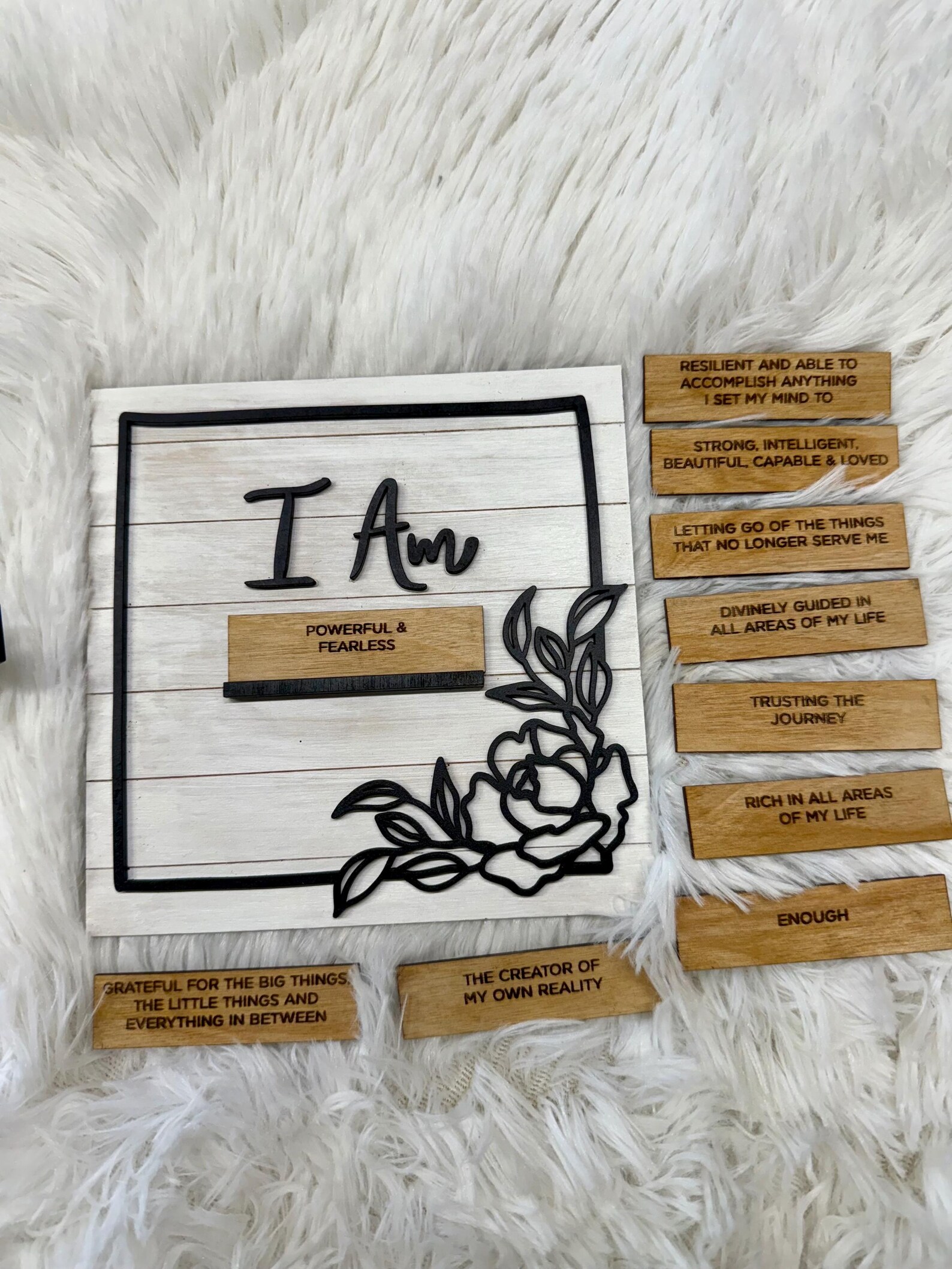 Positive Affirmation Desktop/shelf Sign With Easel, Daily Encouragement ...