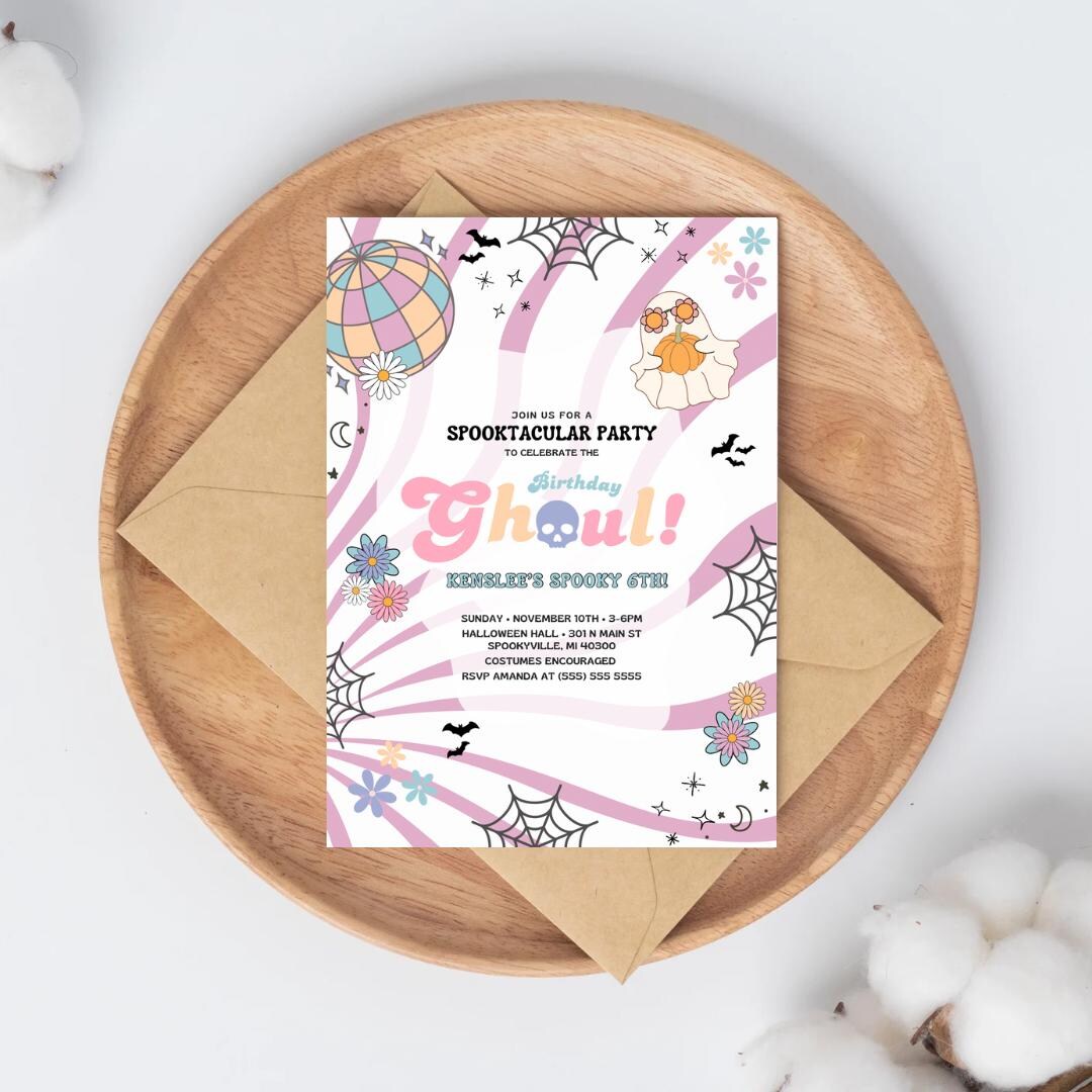 Customizable Birthday Ghoul Spooky Party Invitation - Etsy