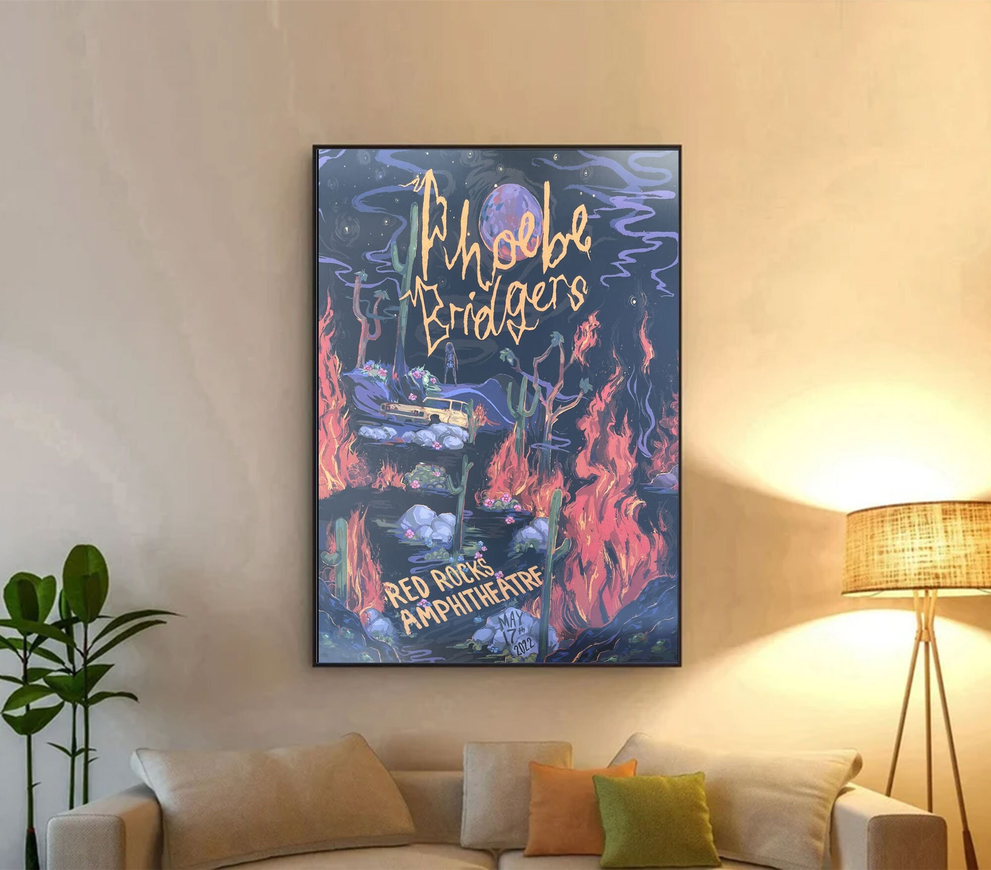 Phoebe Bridgers On Tour 2022 Poster, Phoebe Bridgers Reunion Tour 2022 Poster