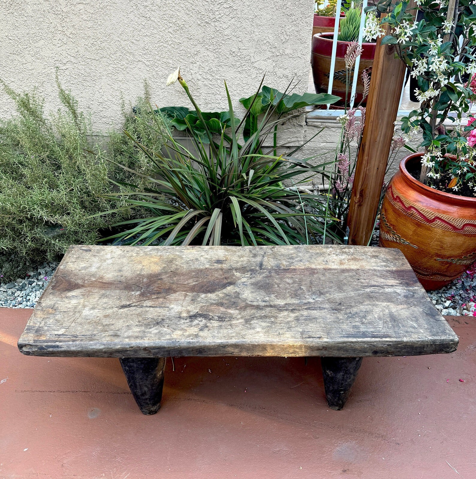 41 Senufo Bench Coffee Table, African Vintage Senufo Authentic Bench ...