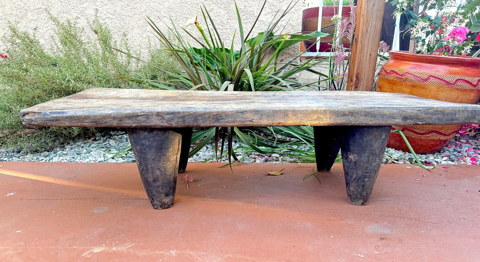 41 Senufo Bench Coffee Table, African Vintage Senufo Authentic Bench ...
