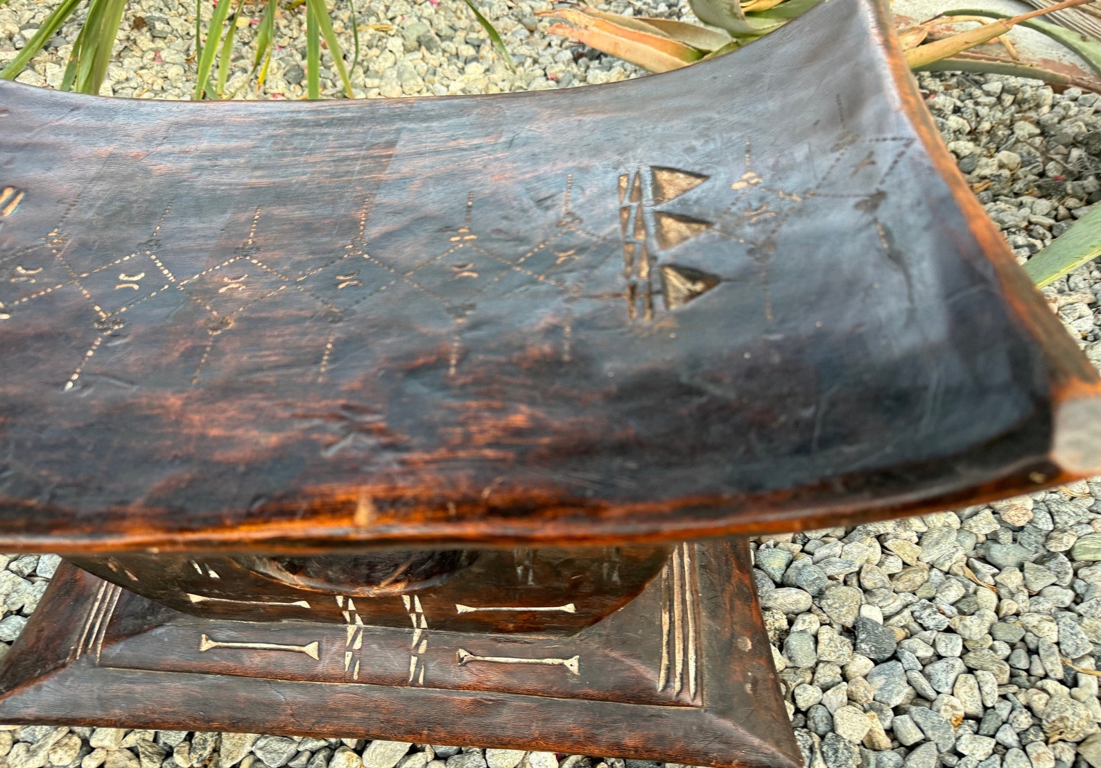 Ashanti Ghana Stool, Vintage Ceremonial Handcarved African Stool ...