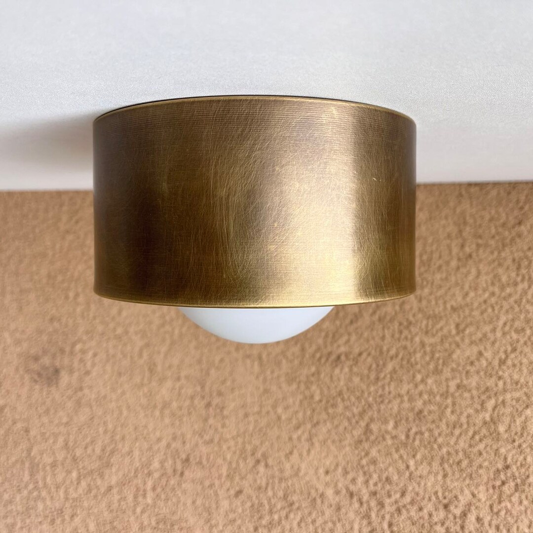 Ceiling Spot Light mid Century Vintage Brass-solid Brass Ceiling Light ...