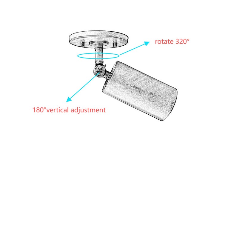 Adjustable Angle Ceiling Spot Light--modern Antique Brass Light--solid Brass Ceiling Light Flush ...