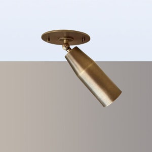 Adjustable Angle Ceiling Spot Light--modern Antique Brass Light--solid ...
