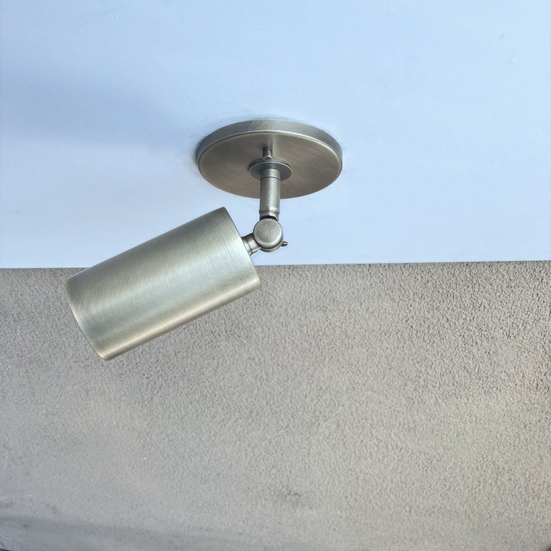 Adjustable Angle Ceiling Spot Lightmodern Antique Brass Lightsolid ...