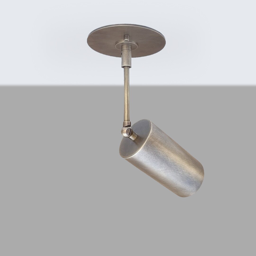 Adjustable Angle Ceiling Spot Light--modern Antique Brass Light--solid Brass Ceiling Light - Etsy