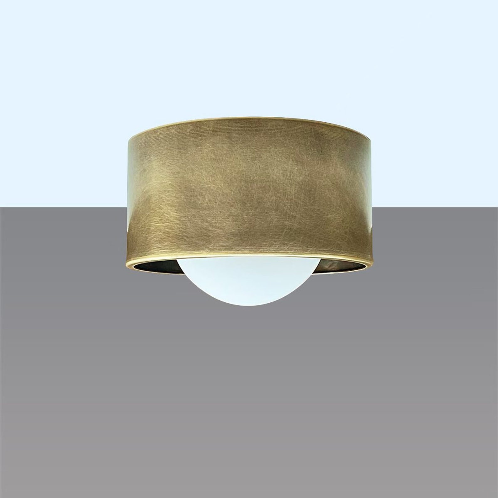 Ceiling Spot Light mid Century Vintage Brass-solid Brass Ceiling Light ...